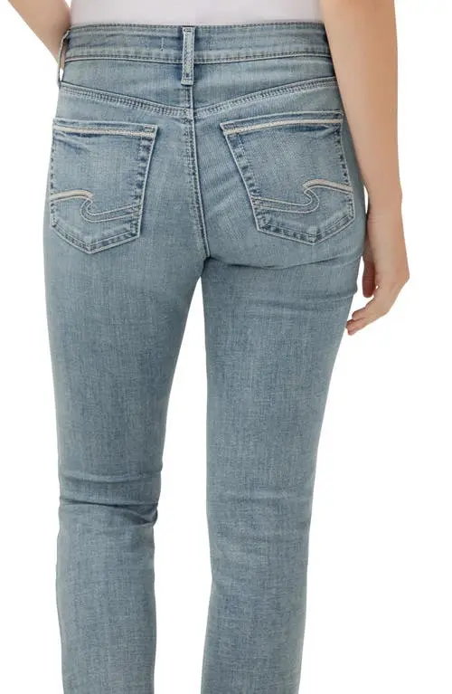 SILVER JEANS CO. Suki Curvy Mid-rise Straight Leg Jeans