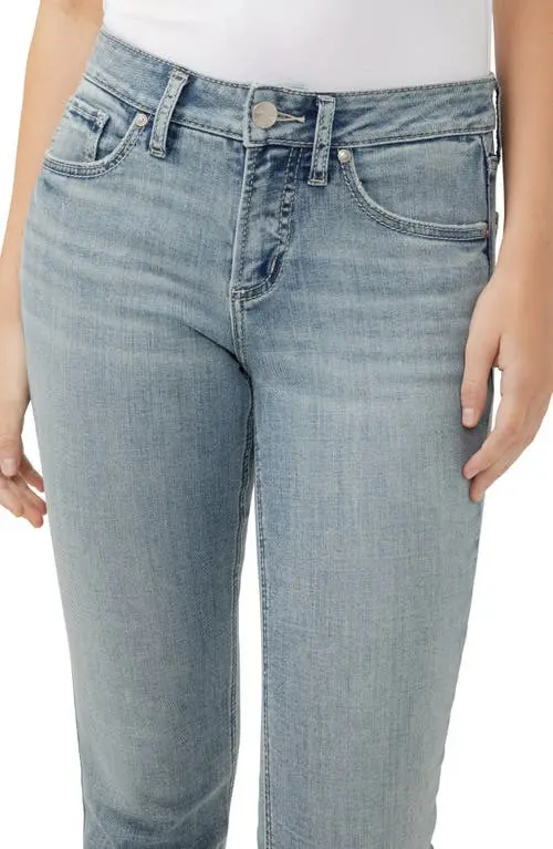 SILVER JEANS CO. Suki Curvy Mid-rise Straight Leg Jeans