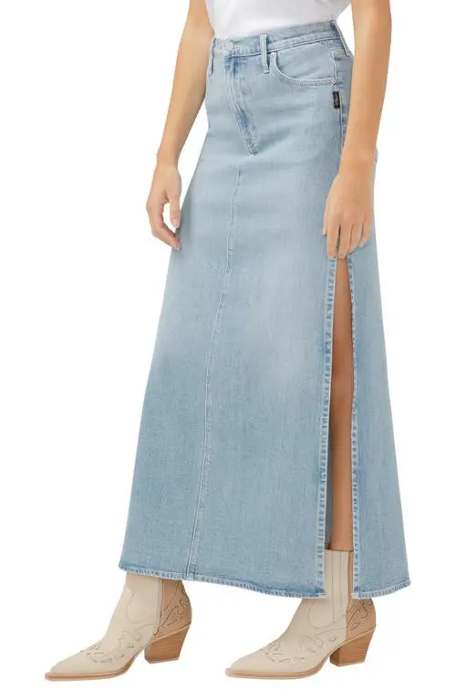 SILVER JEANS CO. Denim Maxi Skirt