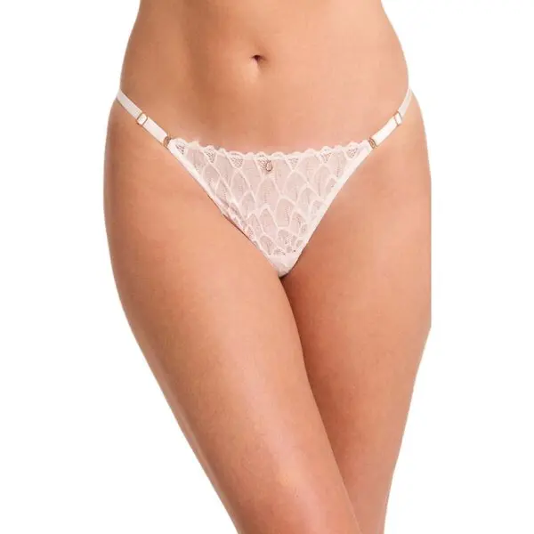 MONTELLE INTIMATES Lacy Thong - Chantilly