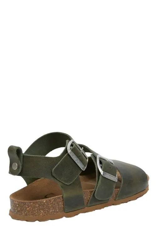 CELTIC & CO. Triple Strap Sandals - Olive