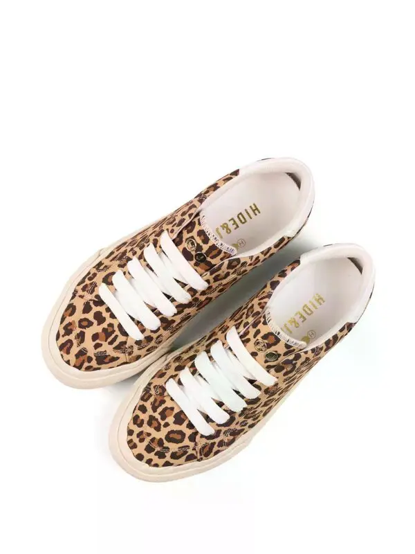 HIDE&JACK Toby Leopard-print Sneakers - Brown