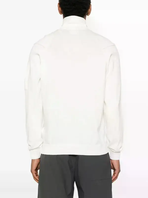 C.P. COMPANY Lens-detail Sweater - White