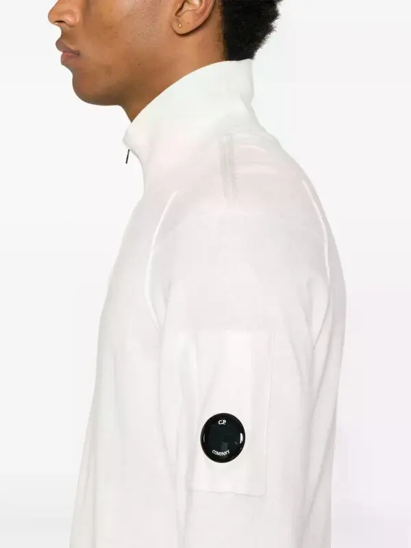 C.P. COMPANY Lens-detail Sweater - White