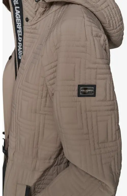 Karl Lagerfeld Paris Double L Quilted Coat
