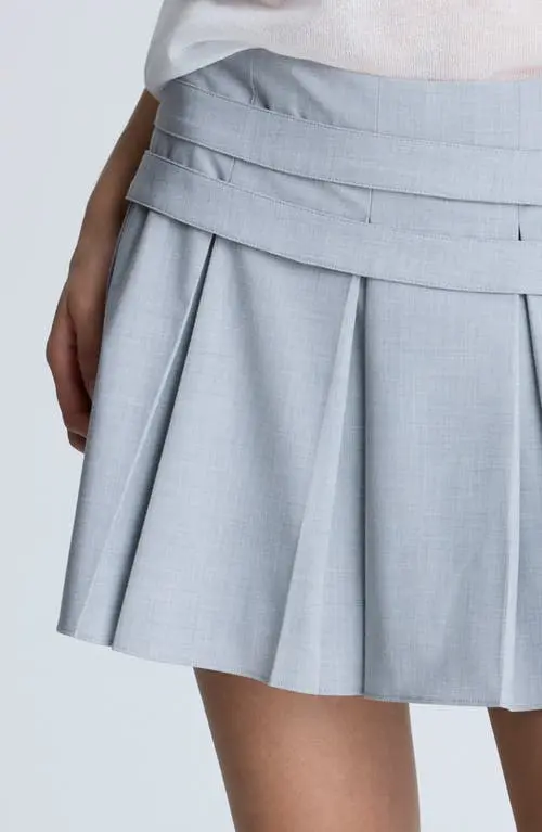 KENNETH COLE Pleated A-line Mini Skort