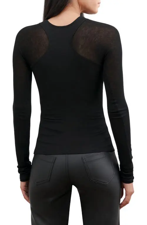 MARCELLA Contrast Knit Top