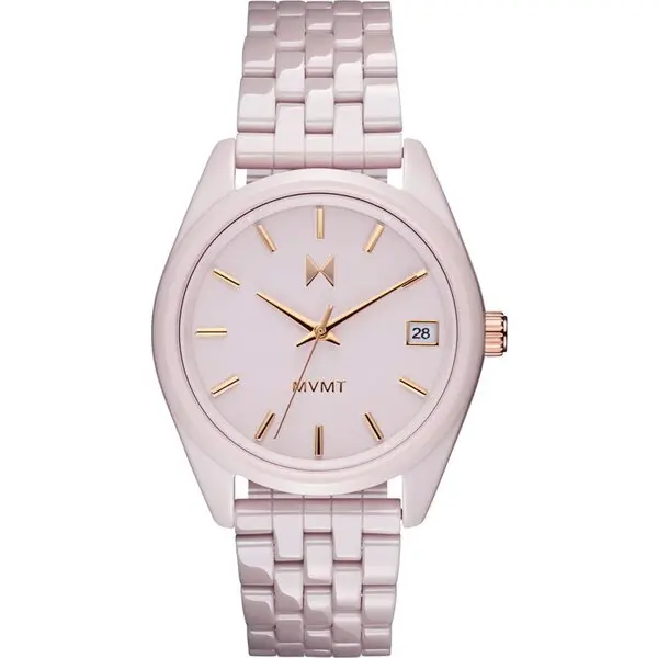 MVMT Rise Ceramic Bracelet Watch - Blush