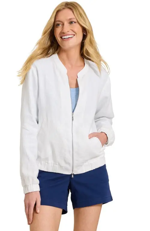 Tommy Bahama Linen Bomber Jacket