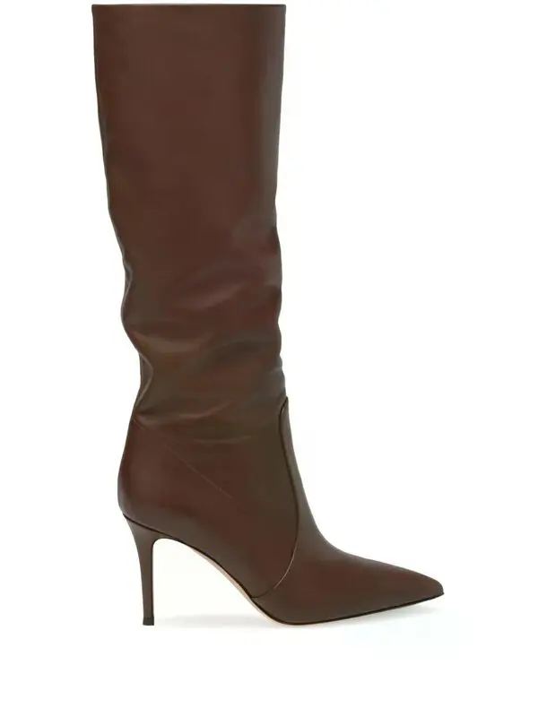 GIANVITO ROSSI 85mm Hansen Boots - Brown