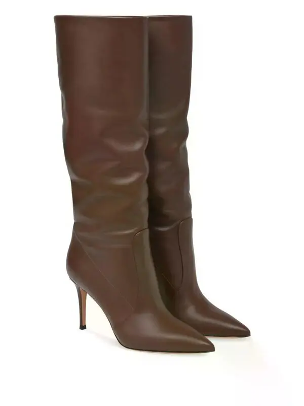 GIANVITO ROSSI 85mm Hansen Boots - Brown