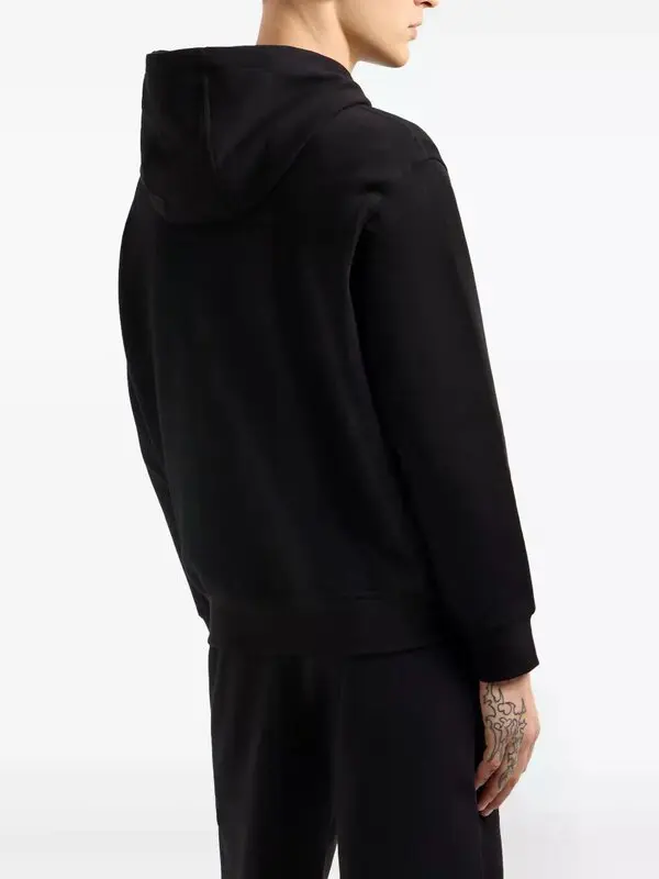 Armani Exchange Zip-up Hoodie - Black
