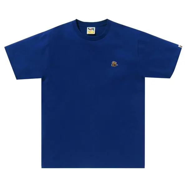 A BATHING APE Bee One Point Tee - Blue