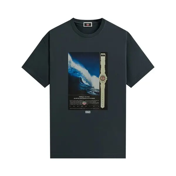 Kith X Tag Heuer Formula 1 Miami Vintage Tee "nocturnal - Blue