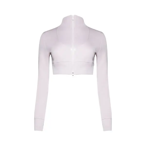 COURREGES Maxi Rib Tracksuit Cropped Jacket