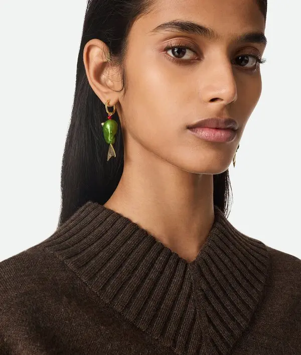 BOTTEGA  VENETA Fish Dangle Earrings