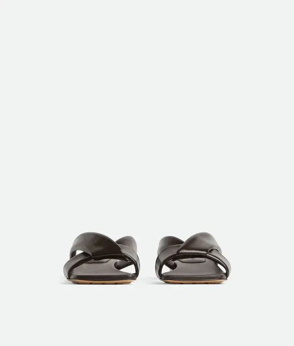 Bottega Veneta Riva Flat Mules - Fondant