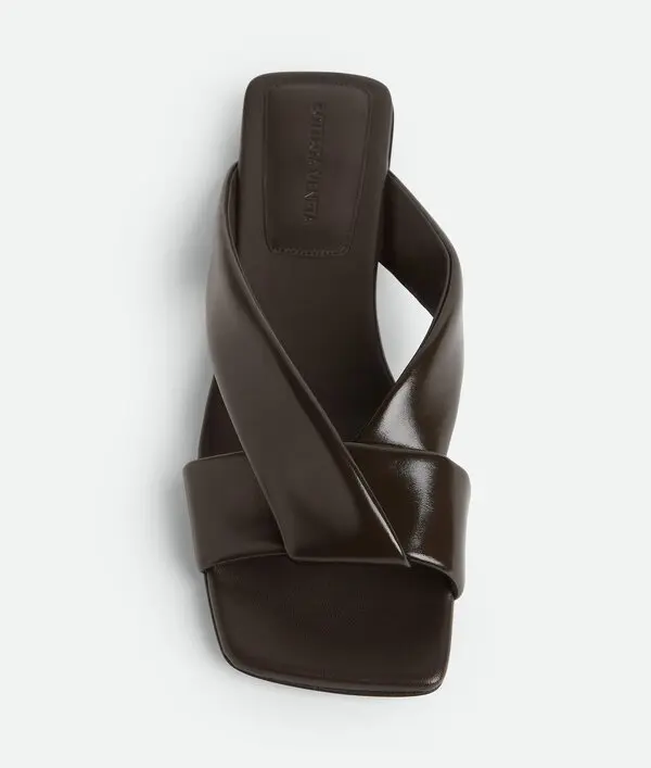 Bottega Veneta Riva Flat Mules - Fondant