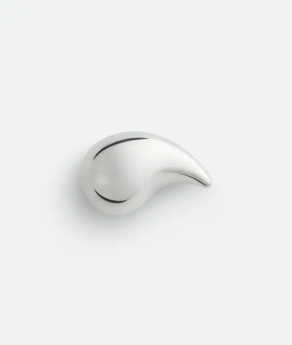 Bottega Veneta Large Drop Brooch - Silver