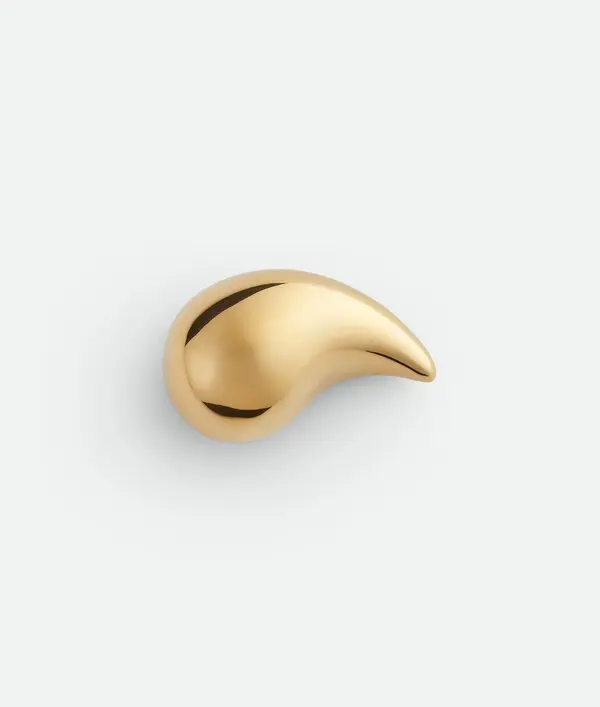 Bottega Veneta Large Drop Brooch - Yellow Gold