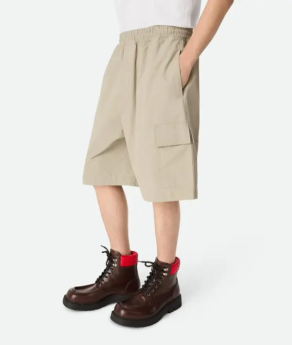 BOTTEGA  VENETA Bottega Veneta Technical Cotton Cargo Shorts