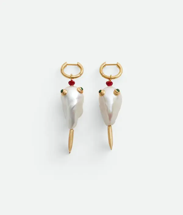 Bottega Veneta Fish Dangle Earrings