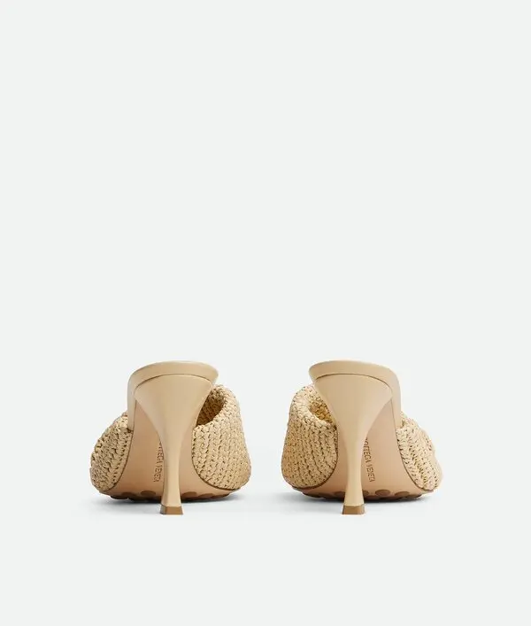 Bottega Veneta Blink Raffia Mule Sandal - Natural