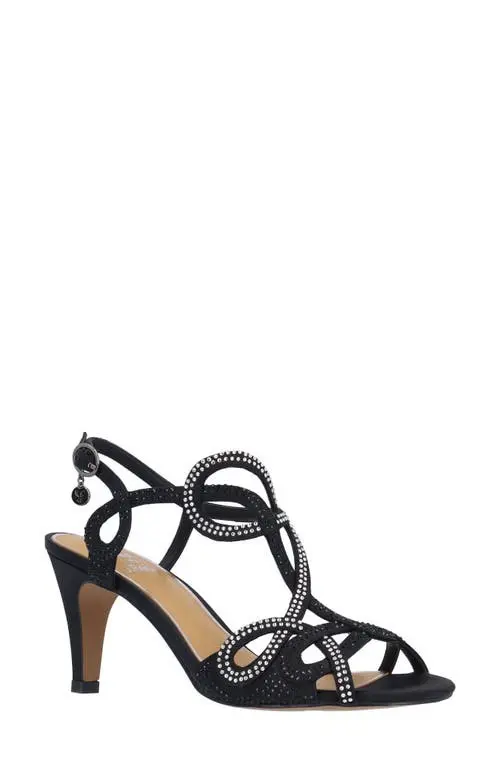 J. Reneé Lulah Slingback Sandal - Black/ Black/ Clear