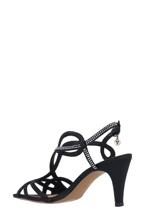 J. Reneé Lulah Slingback Sandal - Black/ Black/ Clear