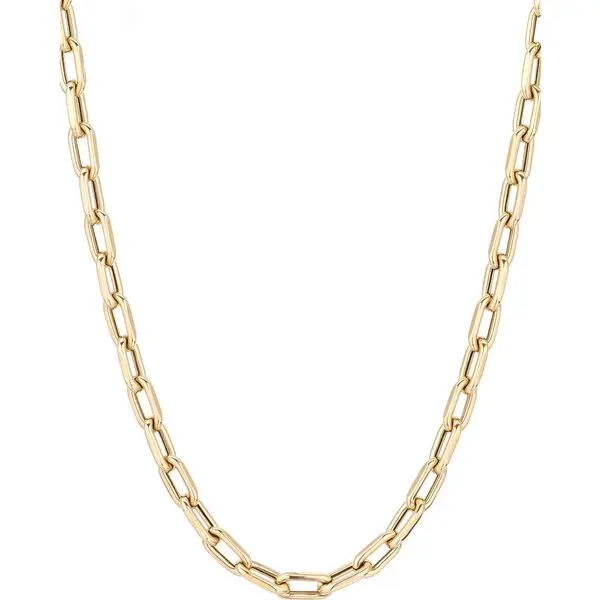 Adina Reyter Italian Chain Link Necklace - Yellow Gold