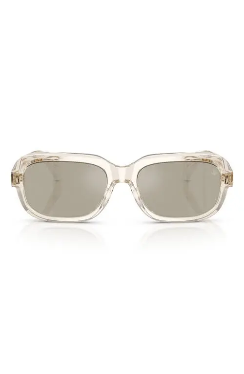 Moncler 55mm Pillow Sunglasses - Transparent Butter / Brown