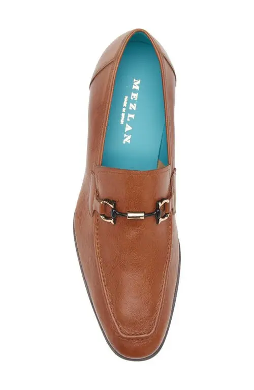 Mezlan Rios Bit Ornament Leather Loafer - Cognac