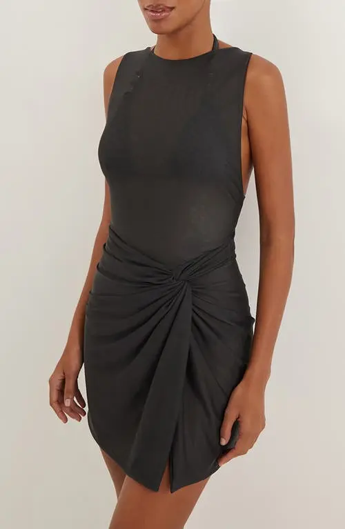 VIX PAULA HERMANNY Mila Short Cover-up Dress - Grey