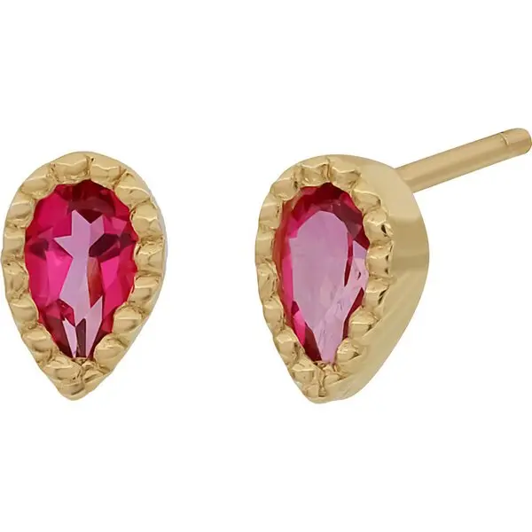 Bony Levy Topaz Stud Earrings - 14k Yellow Gold - Pito