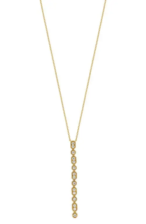 Bony Levy Florentine Diamond Bar Necklace - 18k Yellow Gold