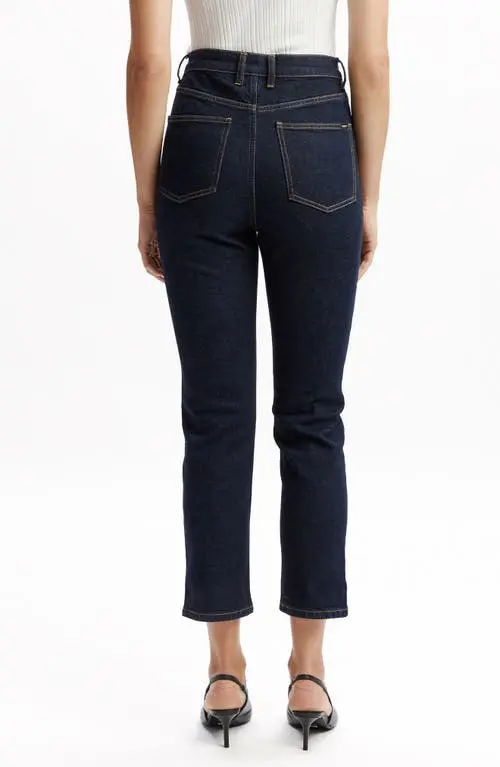 Bardot Heidi Straight Leg Crop Jeans - Dark