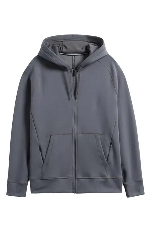 Ten Thousand Midweight Tech Performance Full Zip Hoodie - Iron