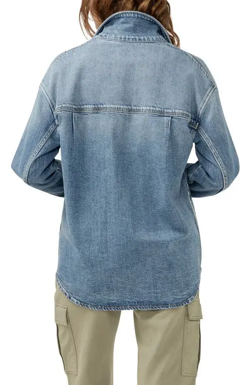 SILVER JEANS CO. Oversized Denim Shirt Jacket