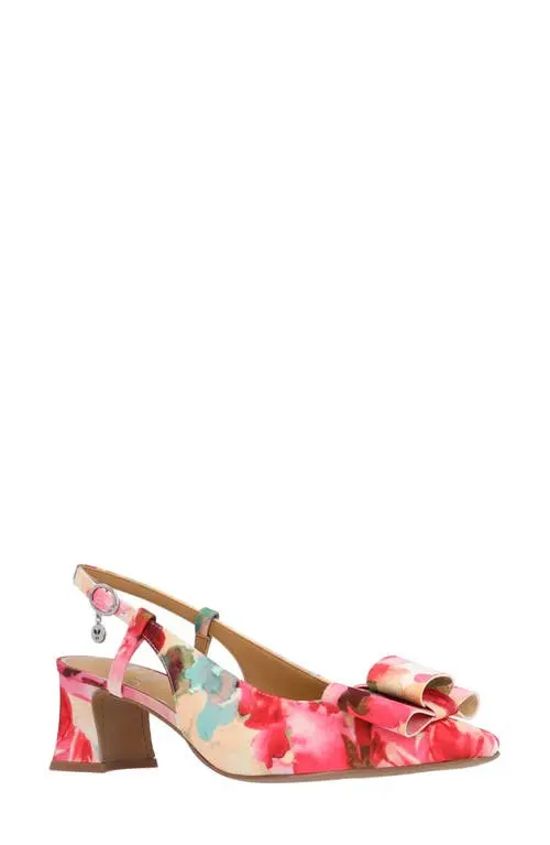 J. Reneé Greer Slingback Pump - Pink/green/white
