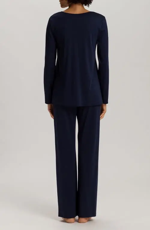 Hanro Cotton & Silk Long Sleeve Pajamas