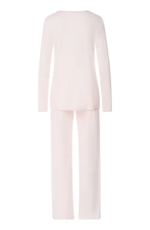 Hanro Cotton & Silk Long Sleeve Pajamas - Honeydew