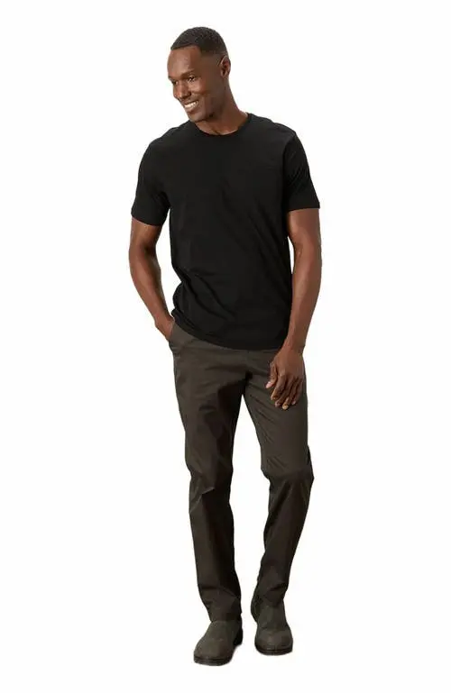 PACT Organic Cotton Softspun Pocket Crew Tee - Black