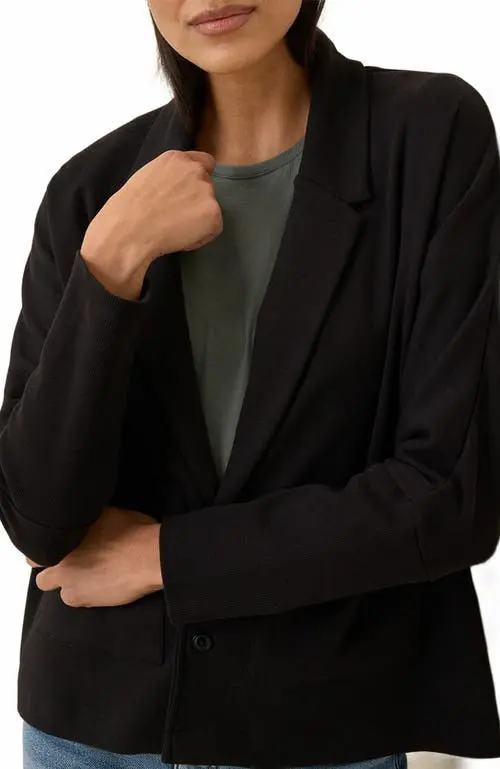 PACT Organic Cotton Relaxed Blazer - Black