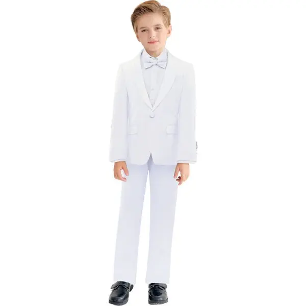 MOUSTACHE Shawl Lapel Suit - White