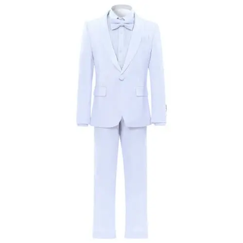 MOUSTACHE Shawl Lapel Suit - White