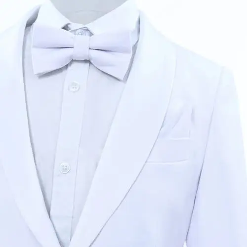 MOUSTACHE Shawl Lapel Suit - White