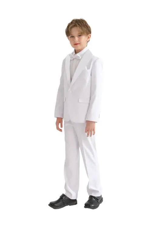 MOUSTACHE Shawl Lapel Suit - White