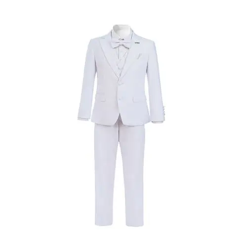 MOUSTACHE Peak Lapel Suit - White
