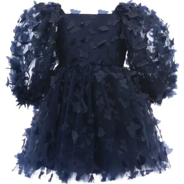 TULLEEN Bell Mariposa Dress - Navy