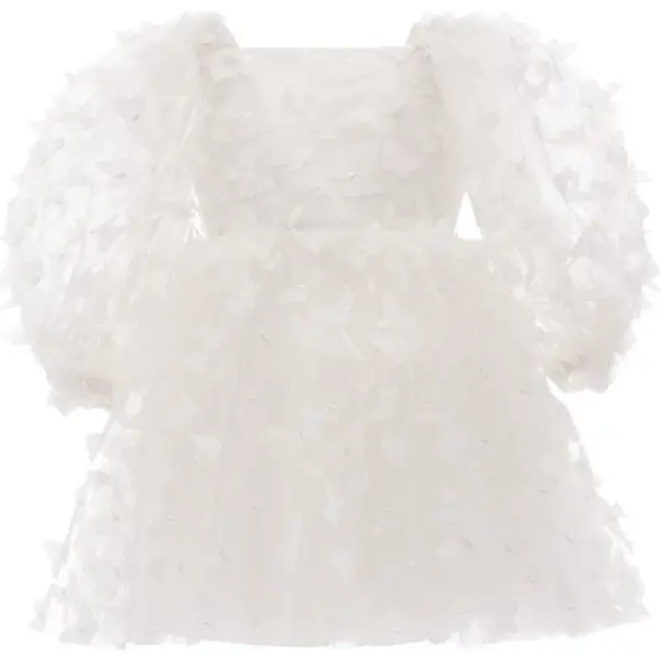 TULLEEN Bell Mariposa Dress - White